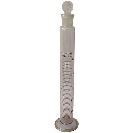 Zoro Select Graduated Cylinder, 50mL, Glass, Clear, PK12 5YHY8 | Zoro