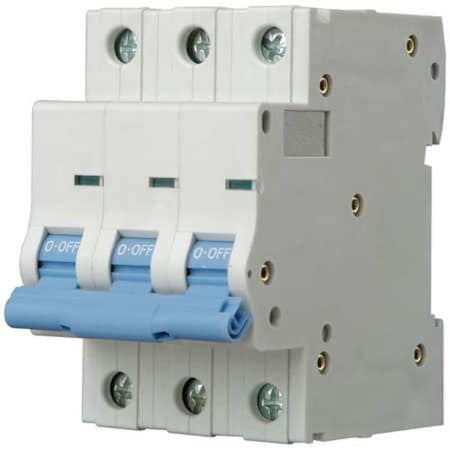 DAYTON 63A, 3 pole Circuit Breaker, NDB2-63 C63/3, 480V AC, - 5ZVD2
