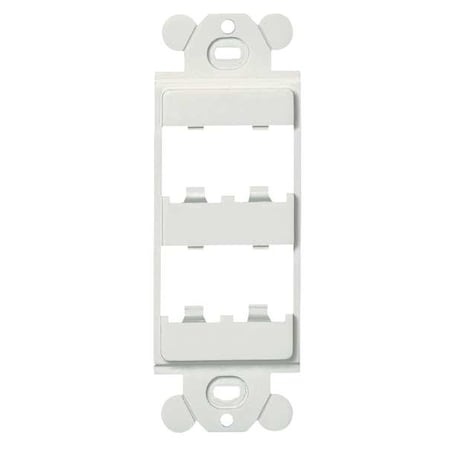 Panduit GFCI Module Frame, Mini Com, 4 Port, White CFG4WH | Zoro