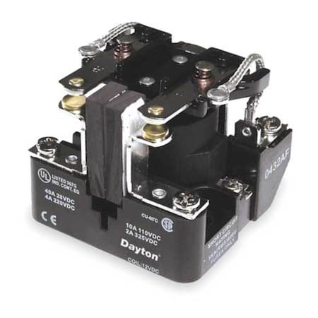 Dayton Surface, Open Power Relay, 8, Screw Clamp 5Z534 | Zoro