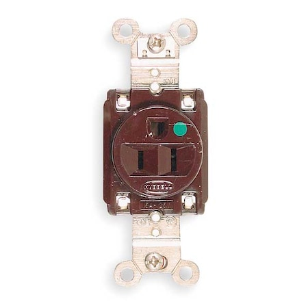 Hubbell Receptacle, 15 A Amps, 125V AC, Flush Mount, Single Outlet, 5 ...