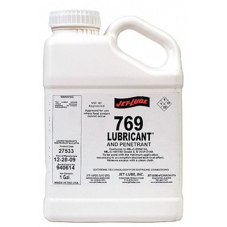 Jet-Lube Lubricant, 1 gal., jug, Yellow 27533 | Zoro