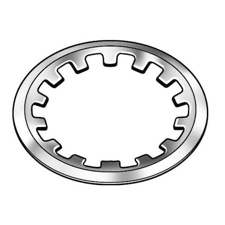 Zoro Select External Self-Locking Push-On Retaining Ring, Stainless ...