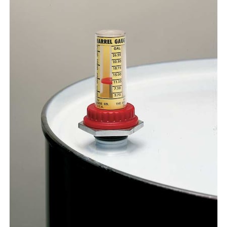 At-A-Glance Barrel Level Gauge, 55 Gallon, 3/4" NPT B-55-.75 | Zoro