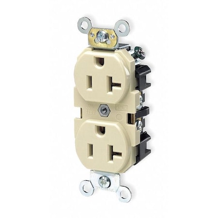 Leviton Straight Blade Receptacle, WD-1 & WD-6, 20 A, 125V AC, 2 Pole ...