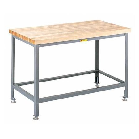 Little Giant Table, Butcher Block Top, 36 x 72" WT-3672-LL | Zoro
