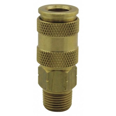 Milton V Style High Flow Coupler, 3/8" MNPT, PK10 767 | Zoro