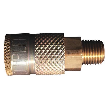 Milton T Style Coupler, 1/4" MNPT, PK10 786 | Zoro