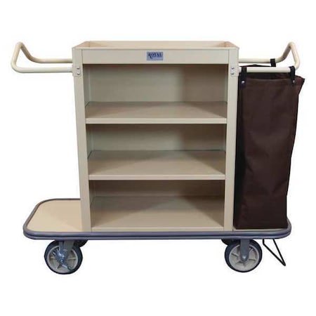 Royal Basket Trucks Hskp Cart, Slim, Beige R55-TNX-C3C-1VN | Zoro