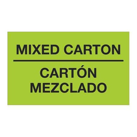 Tape Logic Tape Logic® Bilingual Labels, "Mixed Carton - Carton ...