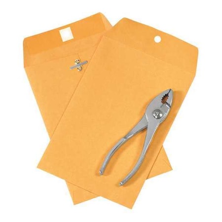 Partners Brand Clasp Envelopes, 6" x 9", Kraft, PK1000 EN1001 | Zoro