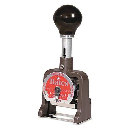 Bates Numbering Machine, 6 Wheel, Type E 9820315 | Zoro