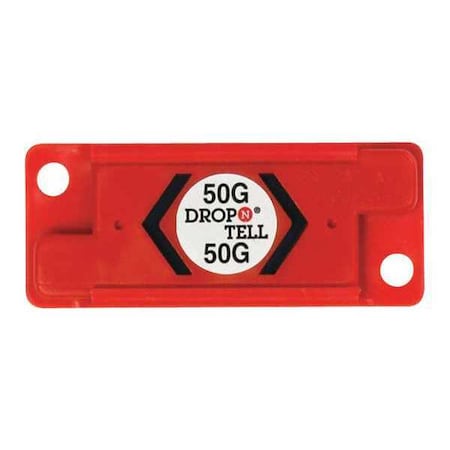 Drop-N-Tell Drop-N-Tell Resettable Indicator 50G, Red, PK25 DNT50R | Zoro