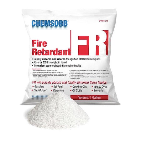 Chemsorb Flammable Liquid Absorbent, 1Gallon Bag SP40FR-L1B | Zoro