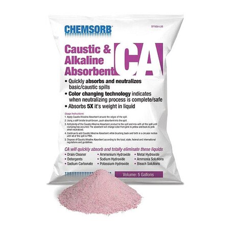 Chemsorb Caustic Neutralizing Absorbent, 5Gal Bag SP70CA-L5B | Zoro