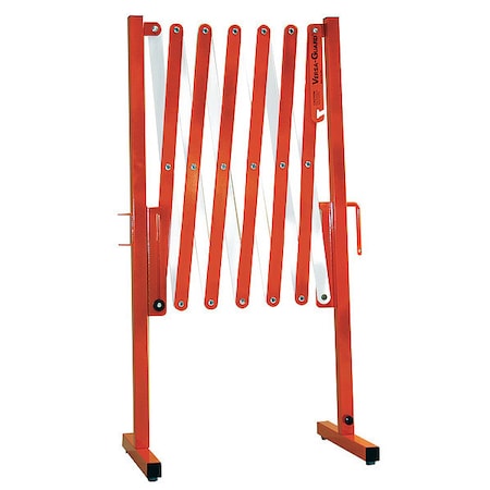 Versa-Guard Portable Expandable Safety Barricades, Orange/White VG-3048 ...