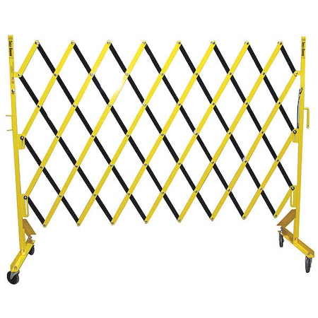 Versa-Guard Portable Expandable Safety Barricades, Yellow/Black AG3 ...