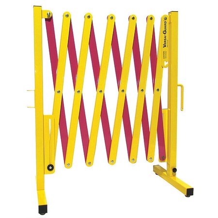 Versa-Guard Portable Expandable Safety Barricades, Yellow/Magenta VG ...