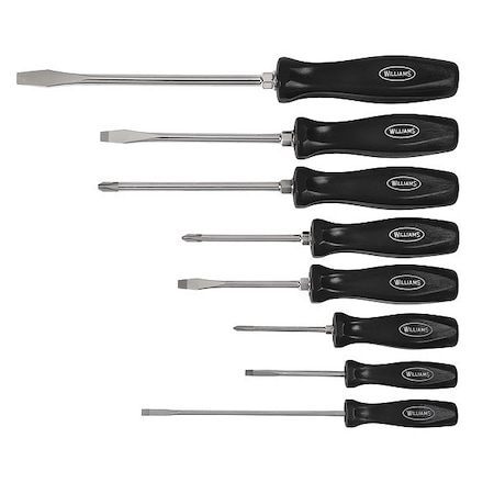 Williams Williams Screwdriver Set, 8 Pieces 100P-8MD | Zoro