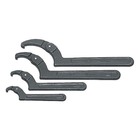 Williams Williams Spanner Wrench Set, Adj. Hook, 4 Pieces WS-474 | Zoro