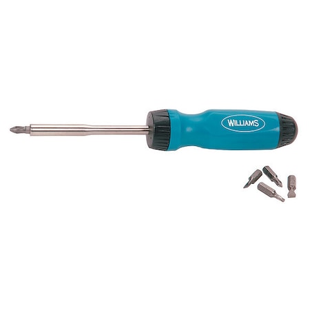 Williams Williams Ratcheting Multi-Bit Screwdriver WRS-1 | Zoro