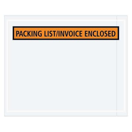 Tape Logic Tape Logic "Packing List/Invoice Enclosed" Envelopes, 4 1/2" x 5 1/2", Orange, 1000 ...