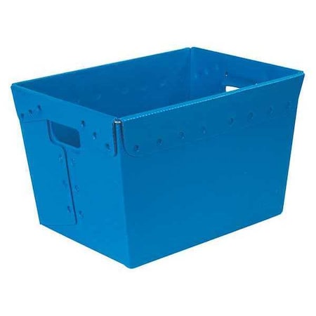 Partners Brand Space Age Storage Tote, 23 in L, 15 in W, 16 in H, Blue ...