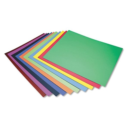 Pacon Poster Board, 4-Ply, Assorted, 28x22, PK100 5487 | Zoro