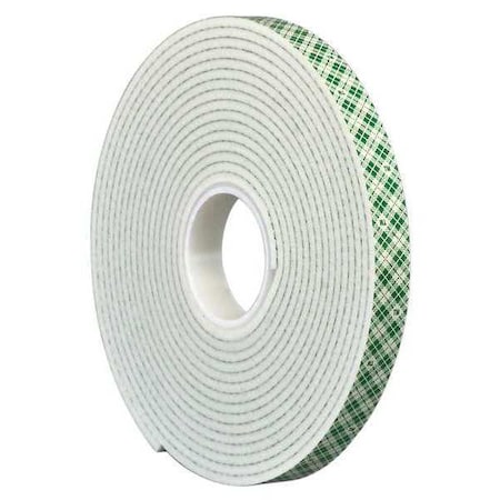 3M Urethane Foam Tape, White, 10"x5 yd., 125 mil, Urethane 4008 | Zoro