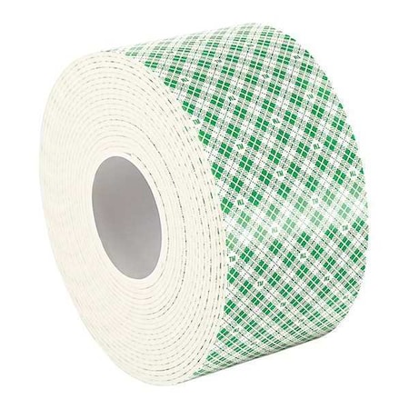 3M 3M 4004 Double Coated Foam Tape 3.5" x 5yd White, 1/4" thick 4004 | Zoro
