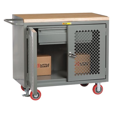 Little Giant Bench Cab, Doors, HD Drawer, Butcher Block MJP2D-2448-HDFL ...