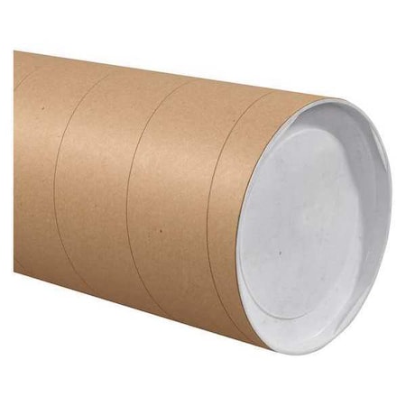 Partners Brand Jumbo Mailing Tubes, 8" x 48", Kraft, PK10 P8048KHD | Zoro