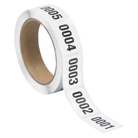Tape Logic Tape Logic Consecutive Numbered Labels, "(0001-0500)", 1" x ...