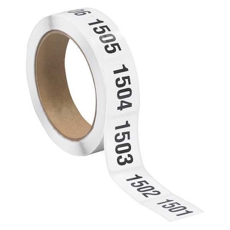 Tape Logic Tape Logic Consecutive Numbered Labels, "(1501-2000)", 1" x ...