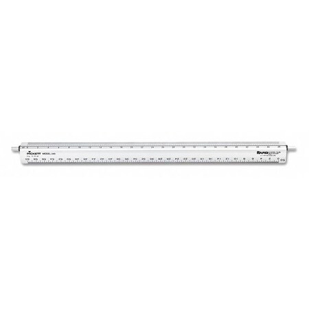 Chartpak 240 $26.21 Engineers Triangular Scale/Ruler, 12" | Zoro.com
