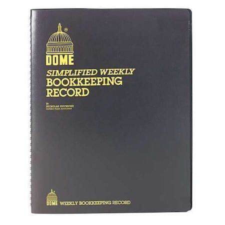 Dome Publishing Bookkeeping Record, Weeks, 1 Year, 8.5x11" 600 | Zoro