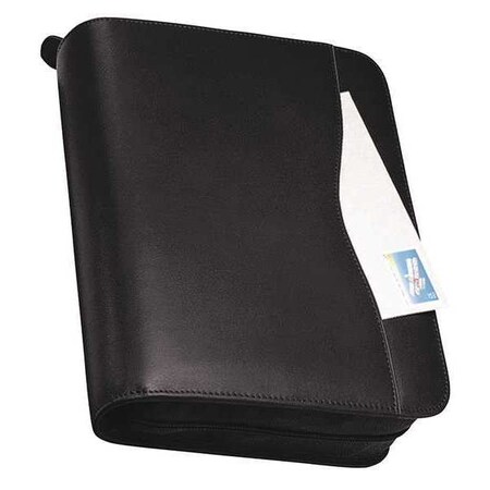 Day-Timer Organizer, Leather, Zip, 8.5x11", Black D83151E | Zoro