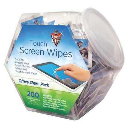 Dust-Off Screen Wipes, Multi-Purpose, Alcohol-free DMHJ | Zoro
