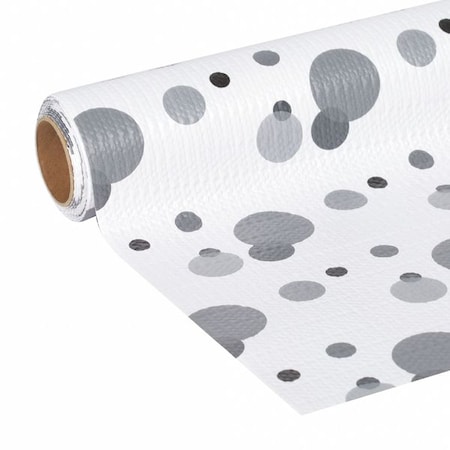 Easy Liner Shelf Liner Grey Polka Dot 20" x 6ft. SMOOTH TOP EASY LINER ...