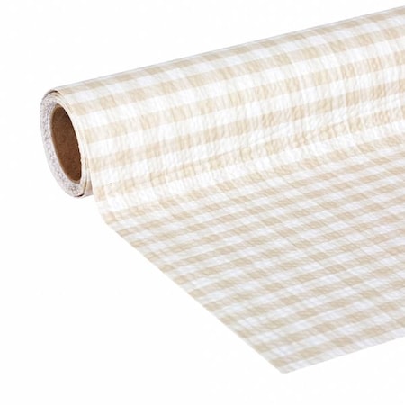 Easy Liner Gingham Sandstone 12" x 5 ft. SMOOTH TOP EASY LINER | Zoro