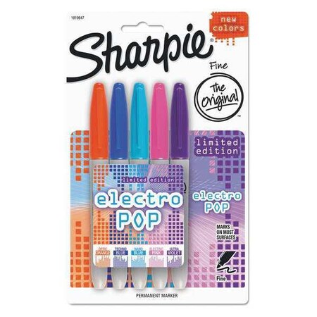 Sharpie Electric Pink, Nano Blue, Optic Orange, Techno Blue, Ultra ...