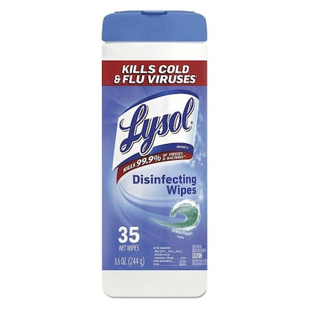 Lysol Disinfecting Wet Wipes, Ocean Fresh, PK12, Ocean Fresh, 12 PK REC ...