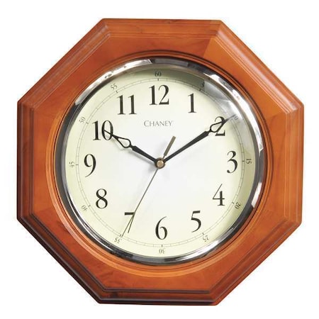 Acurite Octagon Wall Clock, Wood, 12" 46101A2 | Zoro