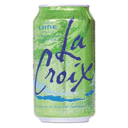 Lacroix Sparkling Water, Lime, 12oz. Can, PK24 15109240 | Zoro