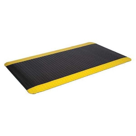 Crown Matting Technologies Antifatigue Mat Roll, Black/Yellow, 75 ft. L ...