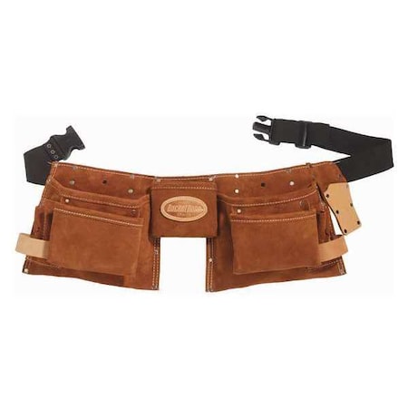 Bucket Boss Tool Apron, Suede Leather Apron, 11 Pocket, Suede Leather ...