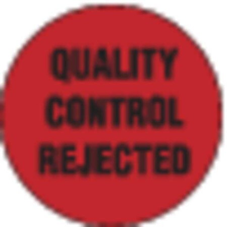 Labelmaster Quality Control Rejected, Label, 2", Pk500 BLT40 | Zoro