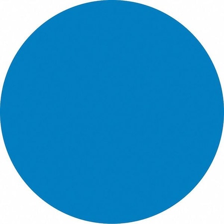 Labelmaster Circle Weather-Resistant Label 3", Blue, Pk500 BTV3CB | Zoro