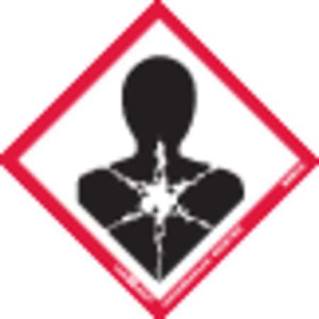 Labelmaster GHS Health Hazard Labels, 101mm, PK100 GHIS0104 | Zoro