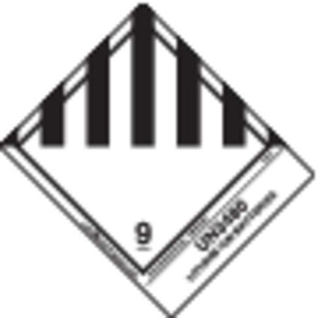 Labelmaster UN3480 Lithium Ion Batteries, Label, PK500 HSN6700R | Zoro